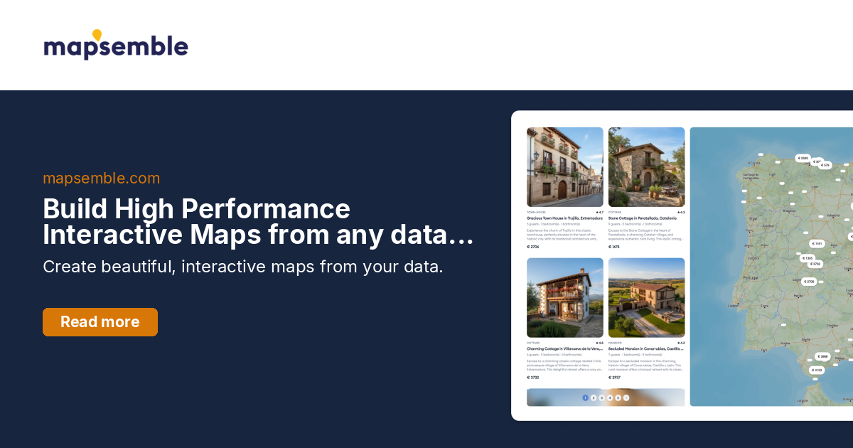 Mapsemble - High Performance Interactive Maps That Scale